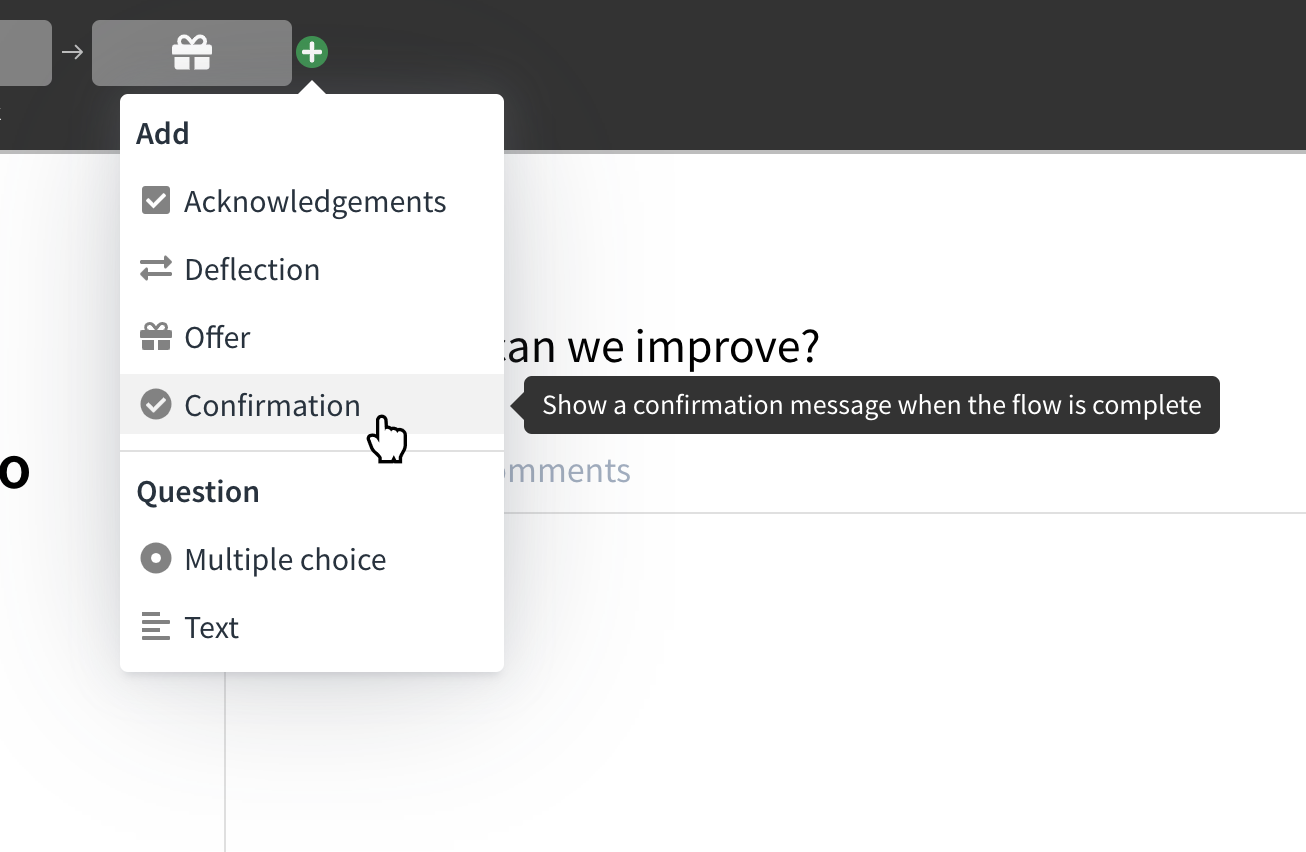 Showing a confirmation screen | ProsperStack Docs